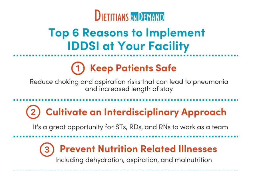 Top 6 Reasons to Implement IDDSI at Your Facility | Infographic ...