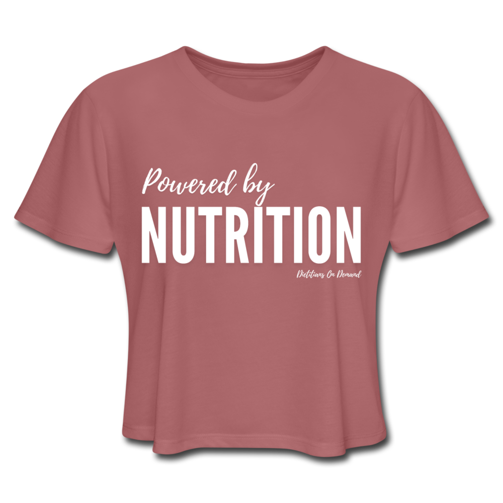 Powered by Nutrition Cropped T-Shirt – Dietitians On Demand